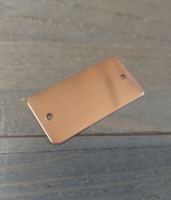 Metal Stamping Blank Pendant Connector Link Rectangle Copper 2 Holes 2 ...