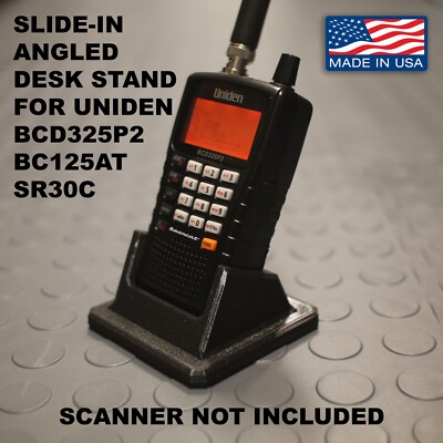 Drop-in Angled Desk Stand for Uniden SR30C / BC125AT / BCD325P2 Radio ...