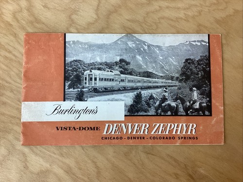 The Denver Zephyr Vista-Dome - Route Description & Amenities Brochure ...