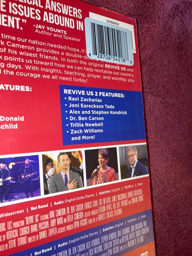 Kirk Cameron: Revive Us 1 & 2 DVD Christian Religious Movie Set ...