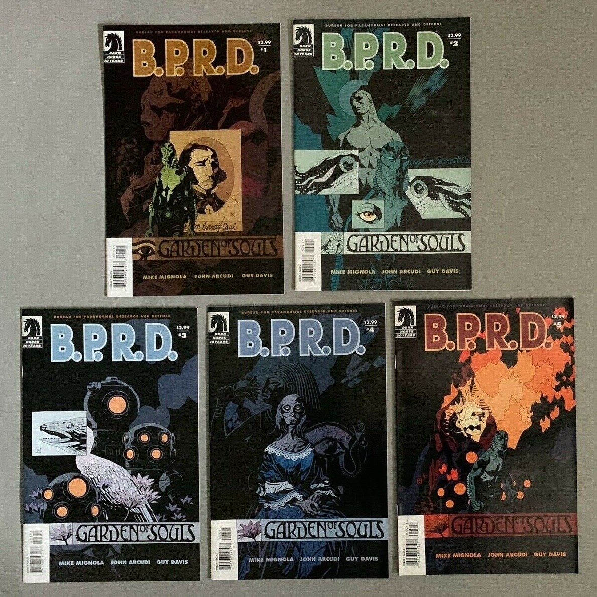 BPRD GARDEN OF SOULS 1-5 (2007) MIKE MIGNOLA/JOHN ARCUDI/GUY DAVIS | eBay