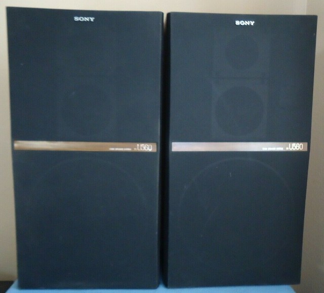 Vintage Sony SS-U560 Hi-Fi Speaker With Grills From Estate for sale ...