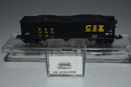 N Scale Atlas 3291 CSX 3-Bay Hopper with Load 141415 C44134 | eBay