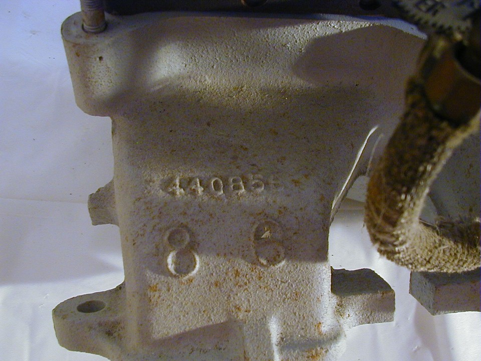 1955 1956 packard factory 2x4 duel quad cast iron intake 440856 v8 352 ...