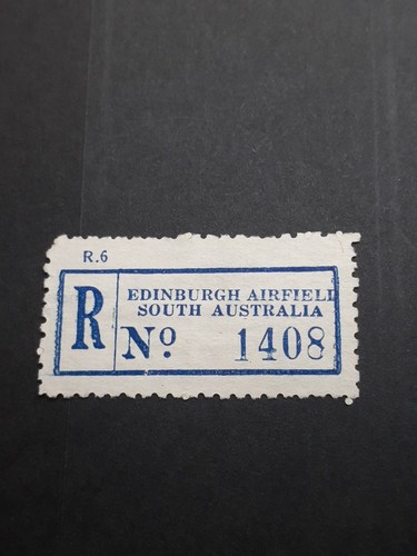 South Australian Registered Post Label Edinburgh Airfield No.1408 | eBay