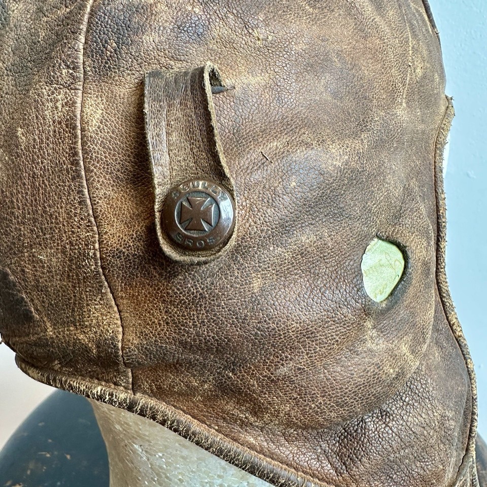 WW1-1930s Scully Air Mail Leather Flight Helmet | eBay