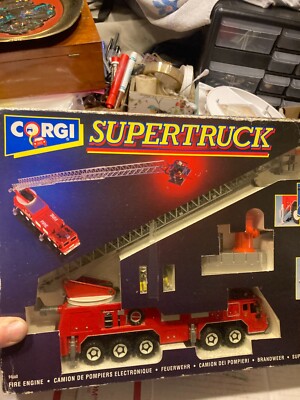VINTAGE MINT, NIB, CORGI "SUPERTRUCK" FIRE ENGINE SET , CORGI #94660 ...