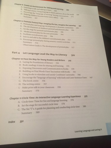 Learning Language and Loving It : A Guide to Promoting Children's ...