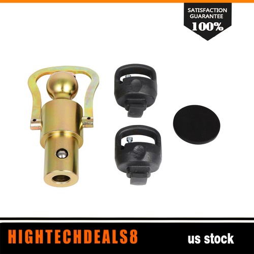 2-5/16" Gooseneck Ball & Safety Chain Anchor Kit For Ram Puck System ...