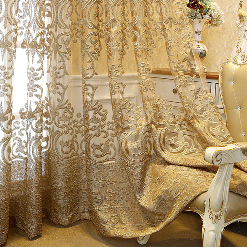 A Panneau Européen Transparent Tulle Rideau Texturé Semi-Shading ...