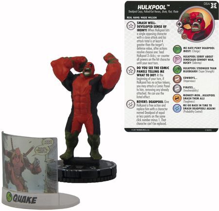 Hulkpool Marvel Heroclix Deadpool And X Force Hulkpool Chase 064