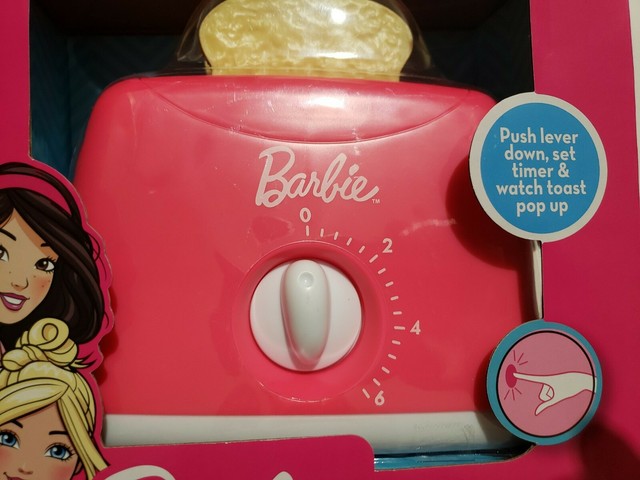 Barbie Kitchen Playset Pink Toaster Ages 3 Toast Pops up 2017 for sale ...
