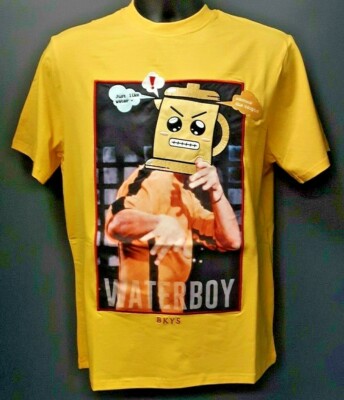 Men's Black Keys Bruce Lee-Themed "Waterboy" T- shirt - Yellow | eBay