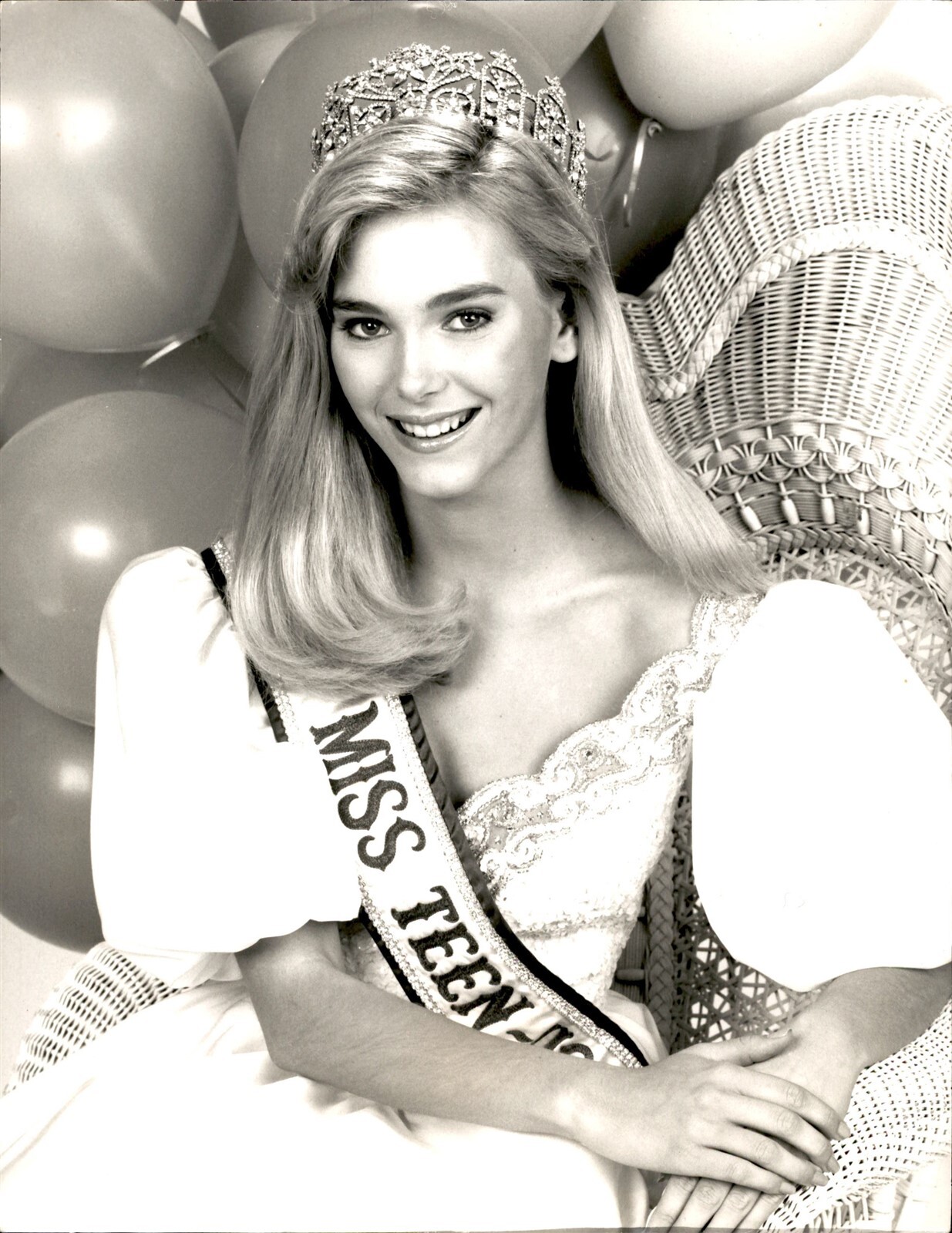 BR11 '87 Original Photo ALLISON BROWN Miss Teen USA Blonde Beauty ...