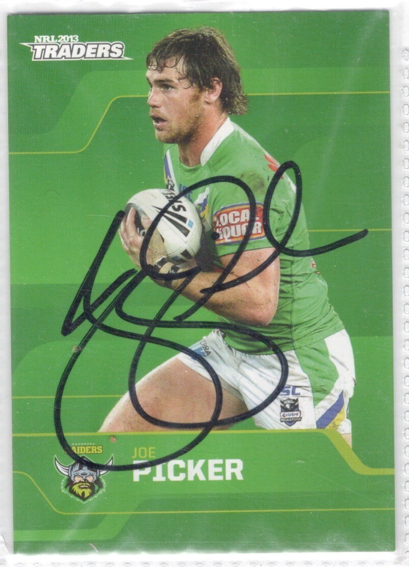 🔥 2013 TRADERS Signed Card JOE PICKER #32 🔥☆ FREE POSTAGE ☆ | eBay