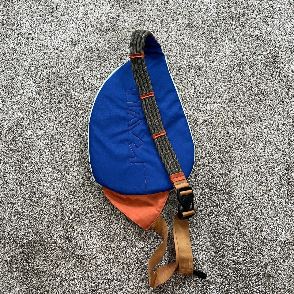 KAVU Original Rope Sling Bag Polyester Crossbody Backpack Color Block ...