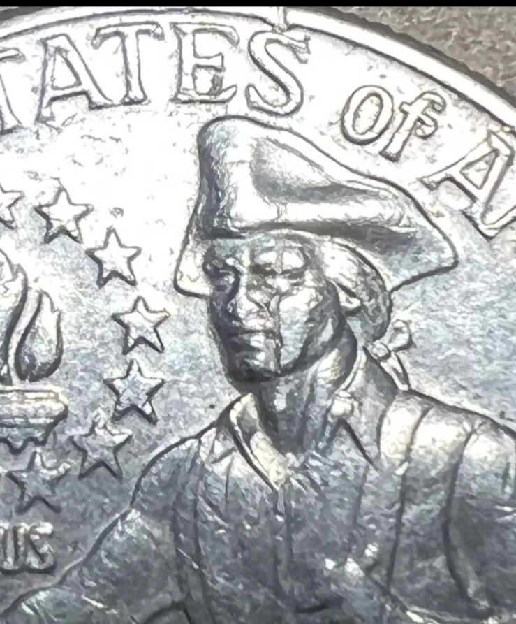 1776-1976 D Washington Quarter RPM Filled In Mint Mark 5.48g Scarface ...