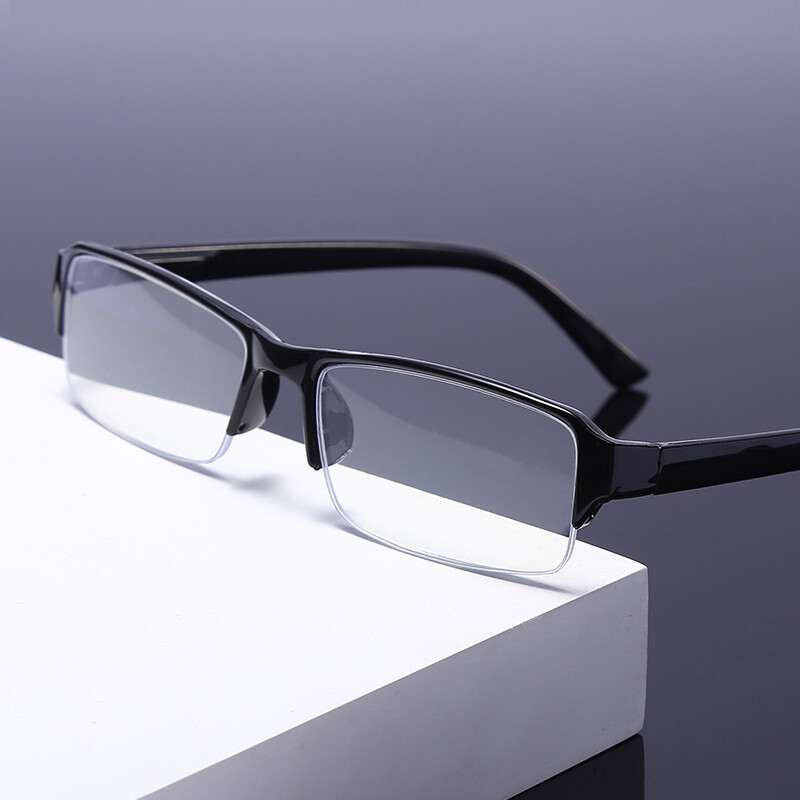 4 Pack Mens Half Frame Blue Light Blocking Reading Glasses Spring Hinge ...