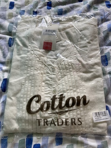 Cotton Traders Size 20 Lace & Linen Blend Cream Blouse new in original ...