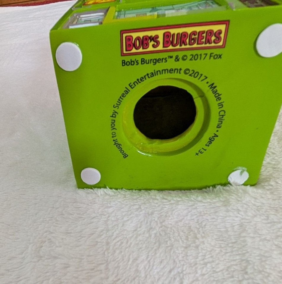 Bob's Burgers Green Yellow Coin Bank | eBay