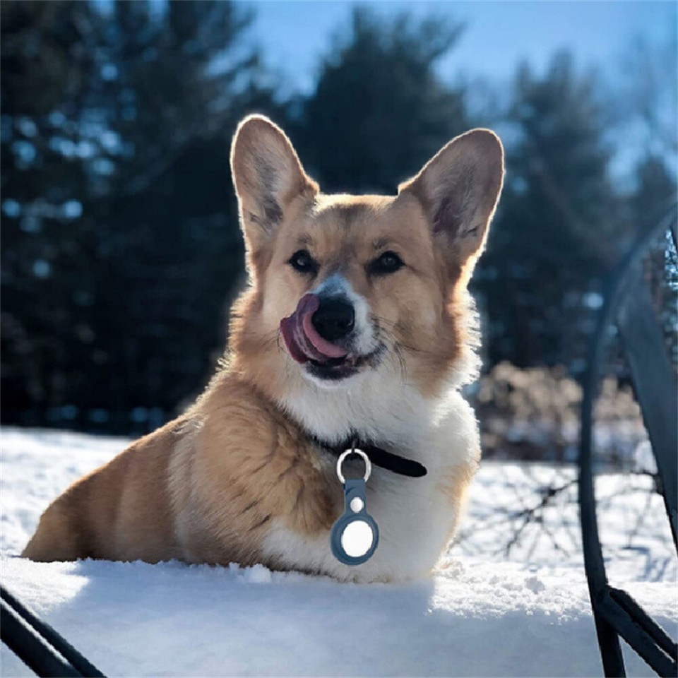 Airtag 4Pack Leather Holder, Air Tag Keychain Case for Apple Tag ...