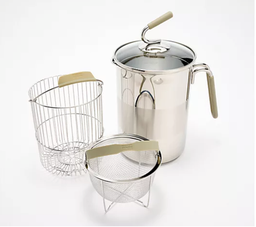 Kuhn Rikon 11-Cup Stainless Steel 4th Burner Pot Pro | eBay