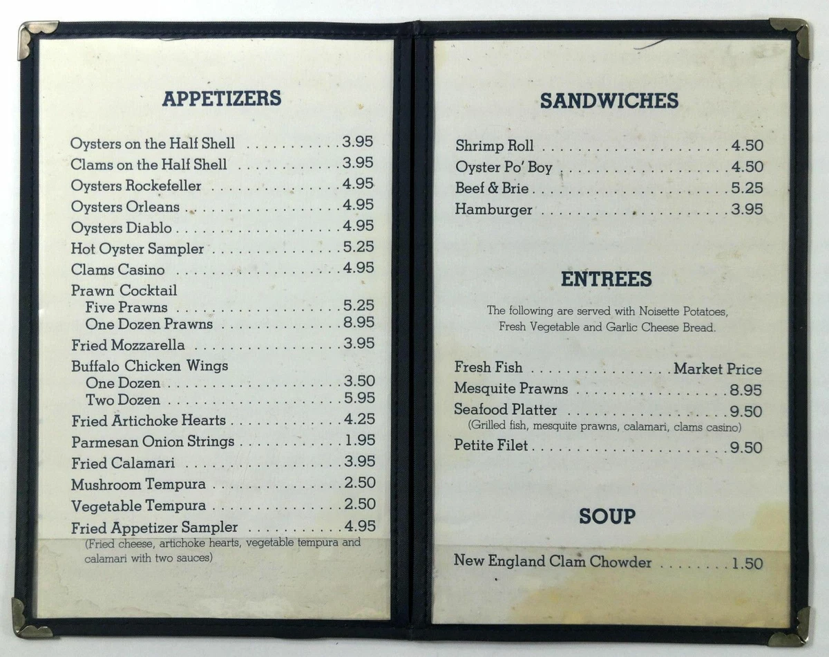 Parkers Lighthouse Dinner Menu | Shelly Lighting