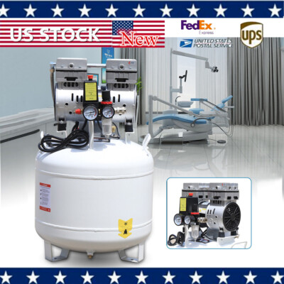 750WSilent Noiseless Air Compressor Oilless Dental Medical Air ...