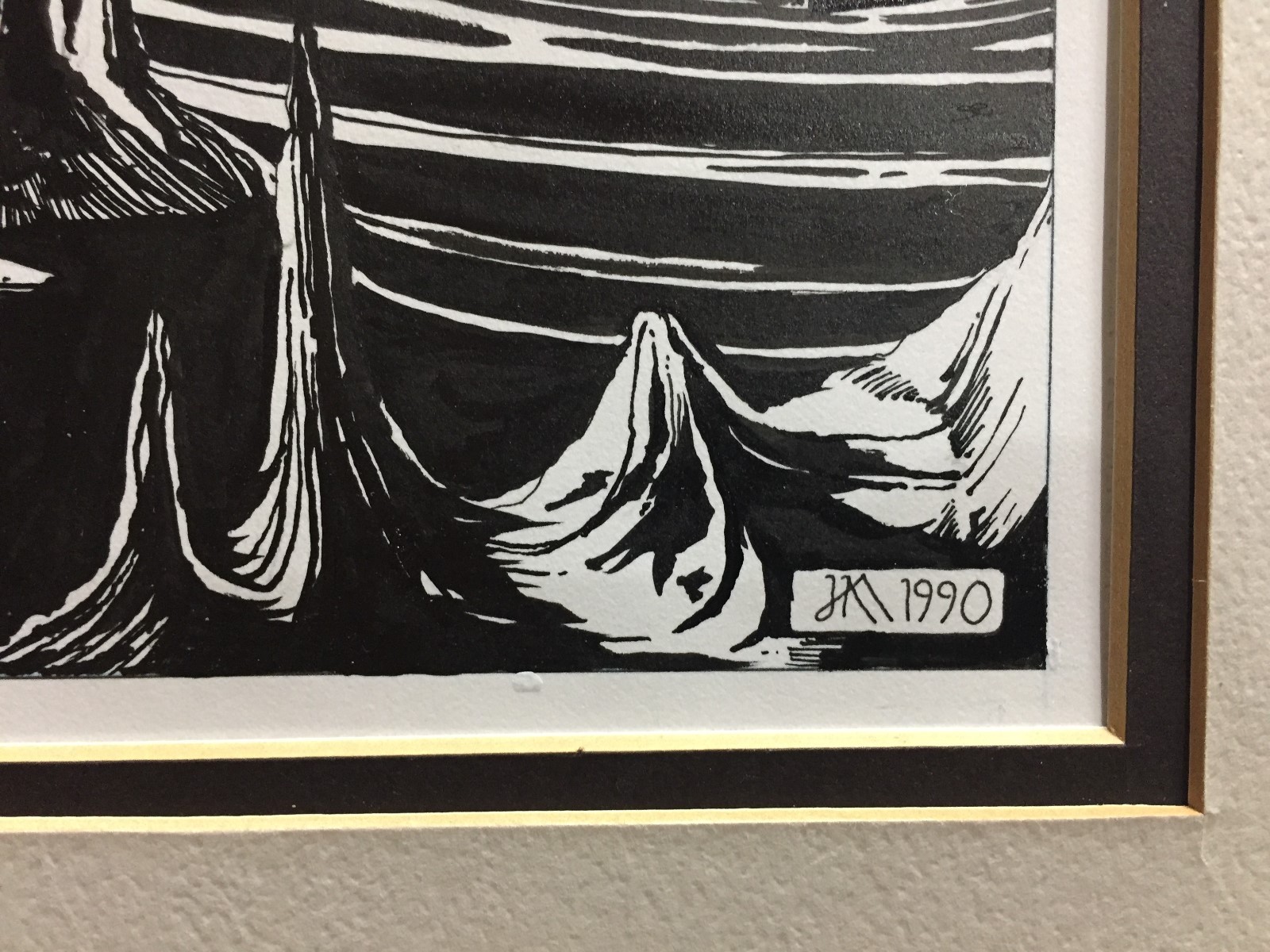 JEFF A. MENGES ORIGINAL ART INK Tolkien Middle Earth PRE MAGIC THE ...