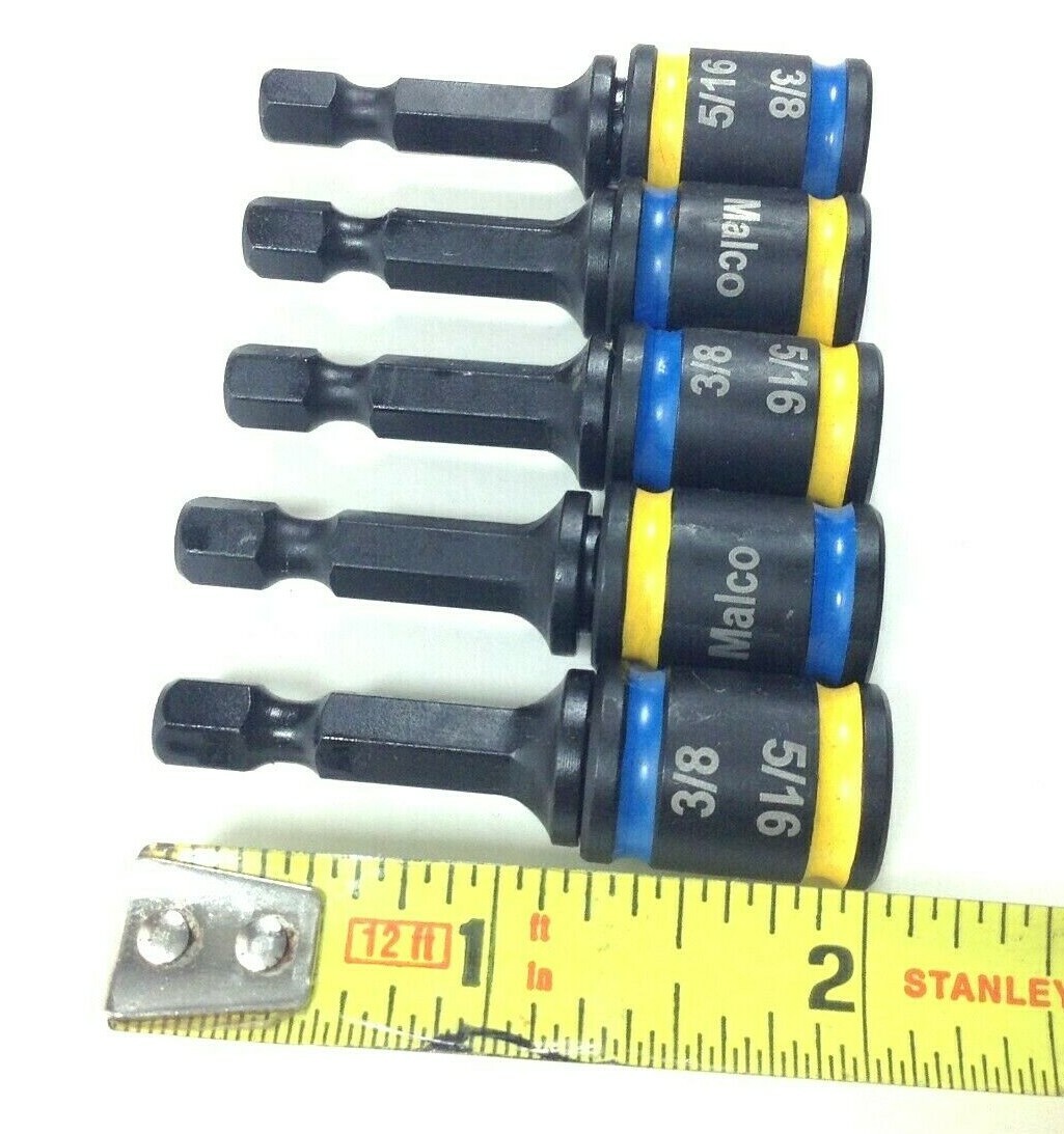 5-PACK - MSHC1 Malco Reversible Flip-Bit Hex Chuck Driver Mshc Slip ...