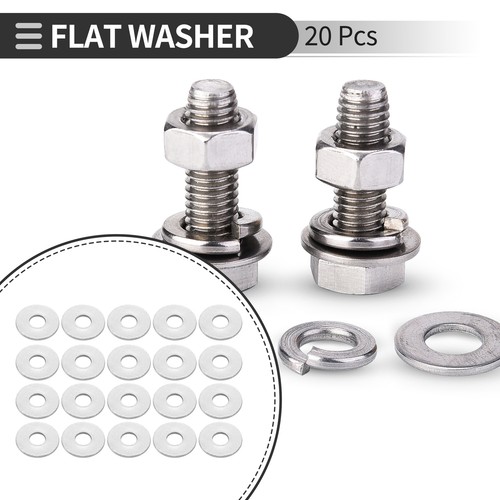 Universal Flat Washer 13mm ID 37mm OD 3mm Thickness Stainless Steel 20 ...