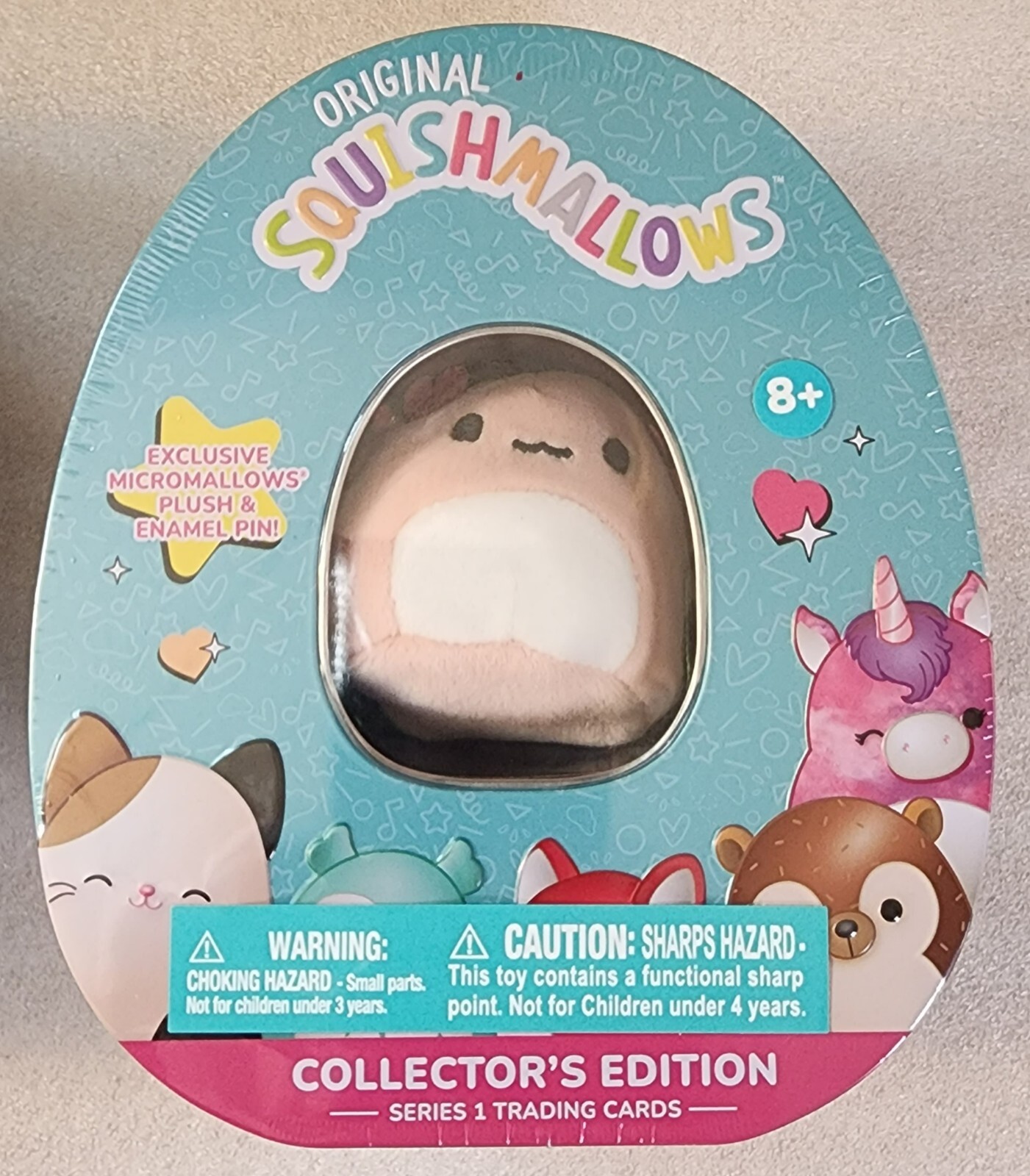 Squishmallows Micromallows Collector's Tin Series 1 Archie the Axolotl ...