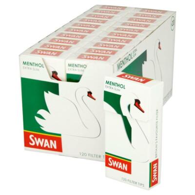 SWAN MENTHOL EXTRA SLIM PRE CUT CIGARETTE ROLLING FILTER TIPS MULTIPLE ...