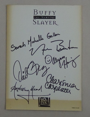 Buffy The Vampire Slayer 7 Cast Signed Season 4? 5x7" 20th Century Card ...