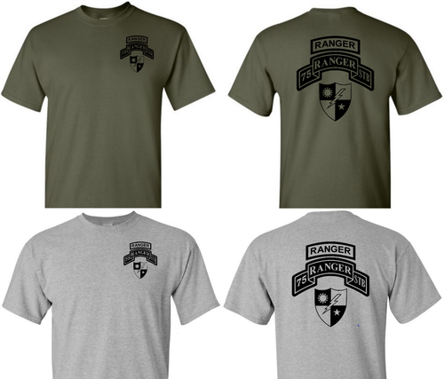 US Army Ranger DUI Shirt, ARMY Ranger Performance shirt, 75th Ranger ...