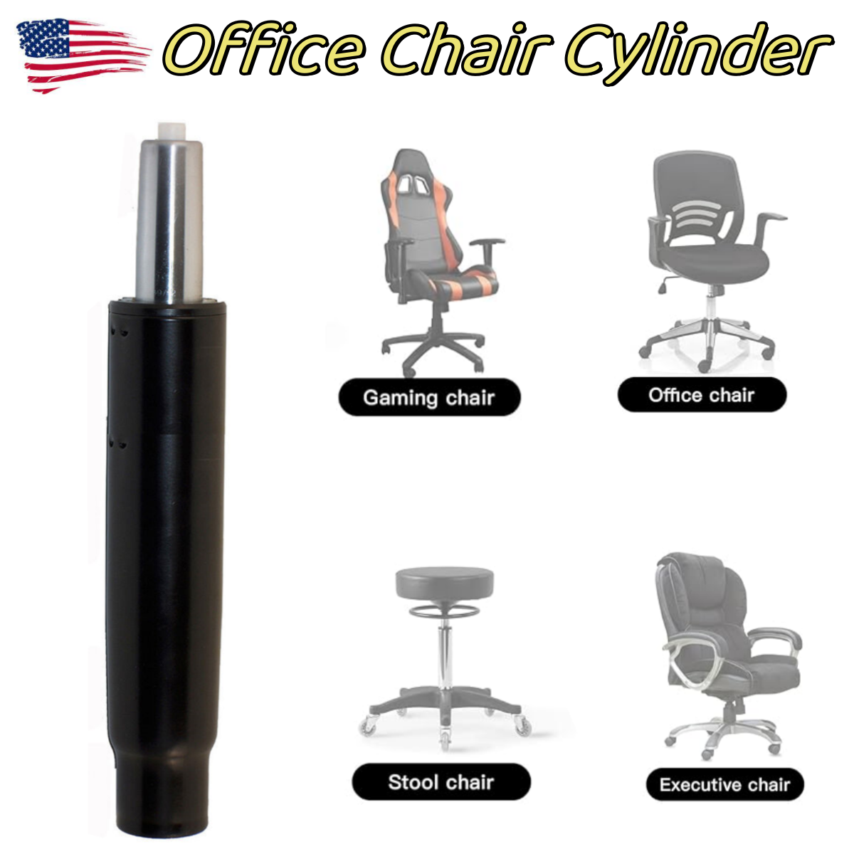 Universal Heavy Duty Office Chair Cylinder Replacement Gas Lift ...