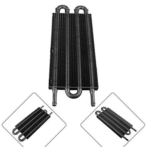 Universal 5/16" Transmission Oil Cooler Kit Aluminium alloy 4 Pass Tube ...