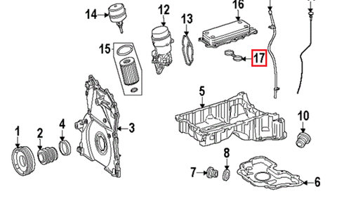 NEW GENUINE MERCEDES BENZ MB OM642 ENGINE OIL COOLER SEAL 1PCS ...