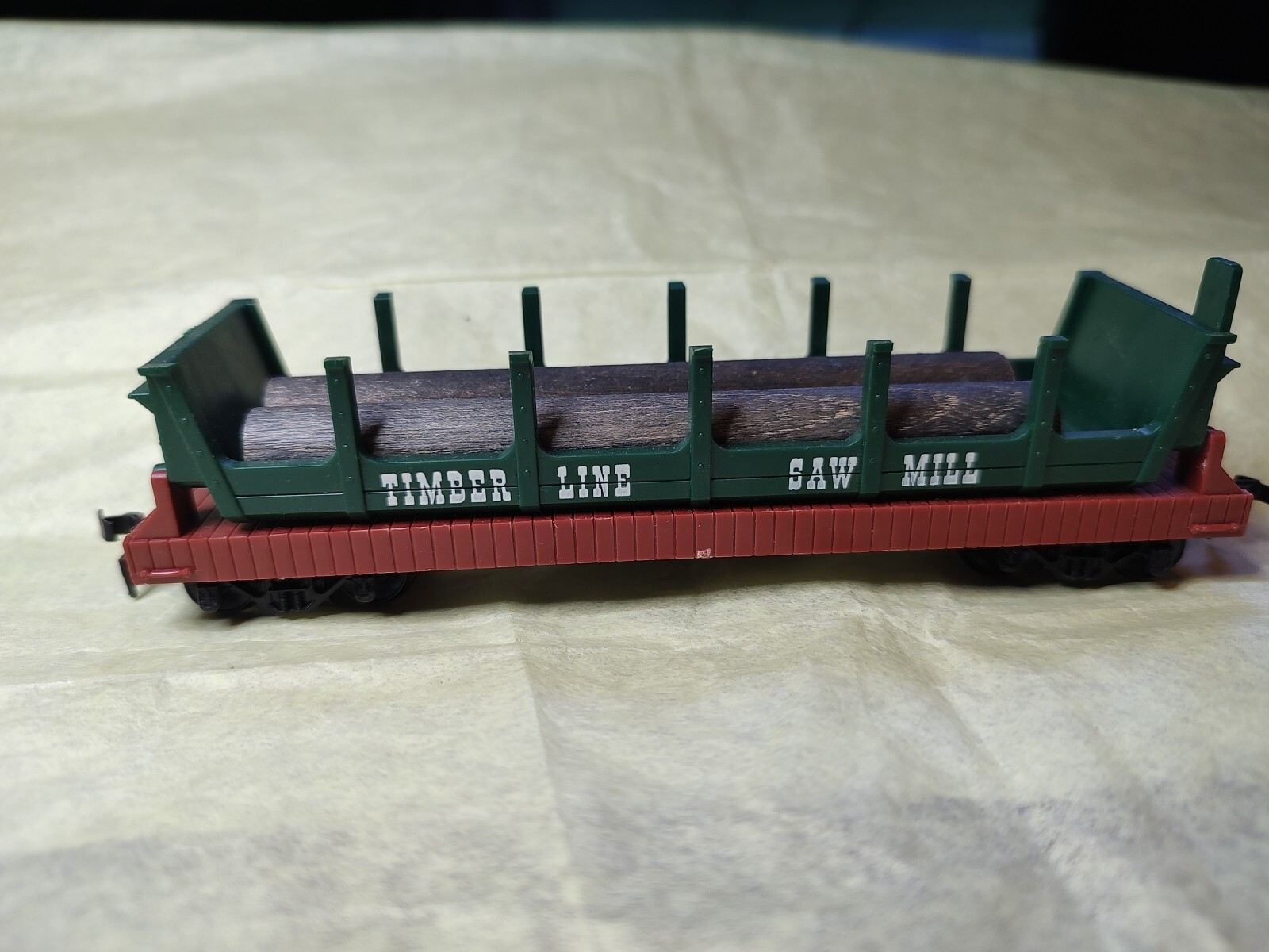 Ho Scale Timber Line Saw Mill Log Car With Dump #2 As Pictured | eBay