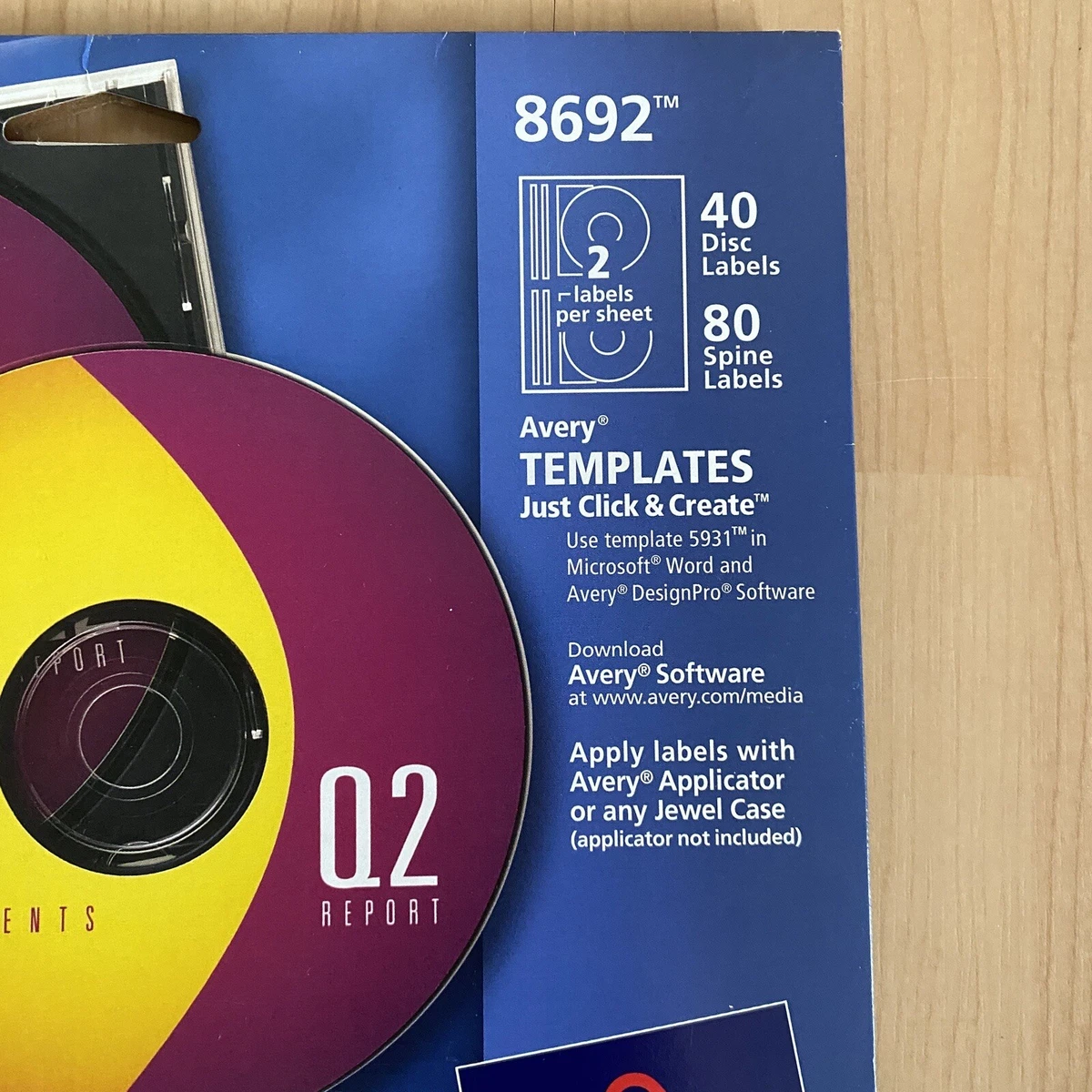 Avery Template 8692 Microsoft Label