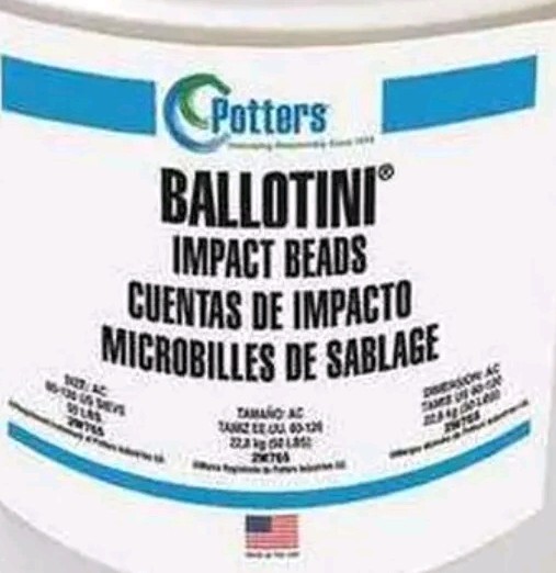 50 lb Ballotini Blast Media Glass Beads Fine AE 100 - 170 Vapor ...