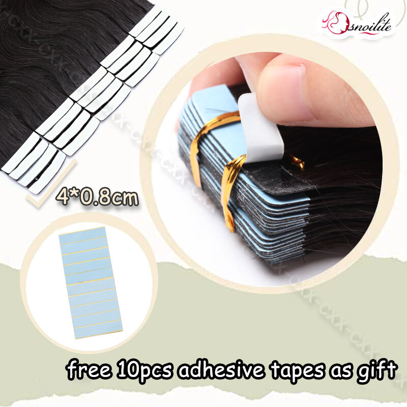 60pcs Seamless Tape In Remy Human Hair Extensions Skin Weft THICK FULL ...