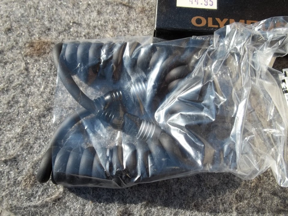 NOS in Org. Box Olympus Electronic Flash TTLAUTO Cord T 0.6M OM System ...