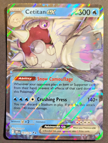 2025 Pokemon SV Destined Rivals DRI EN Cetitan ex #065/182 | eBay