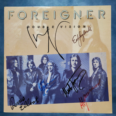 Foreigner - signed vinyl record - Double Vision - 6 signatures | eBay