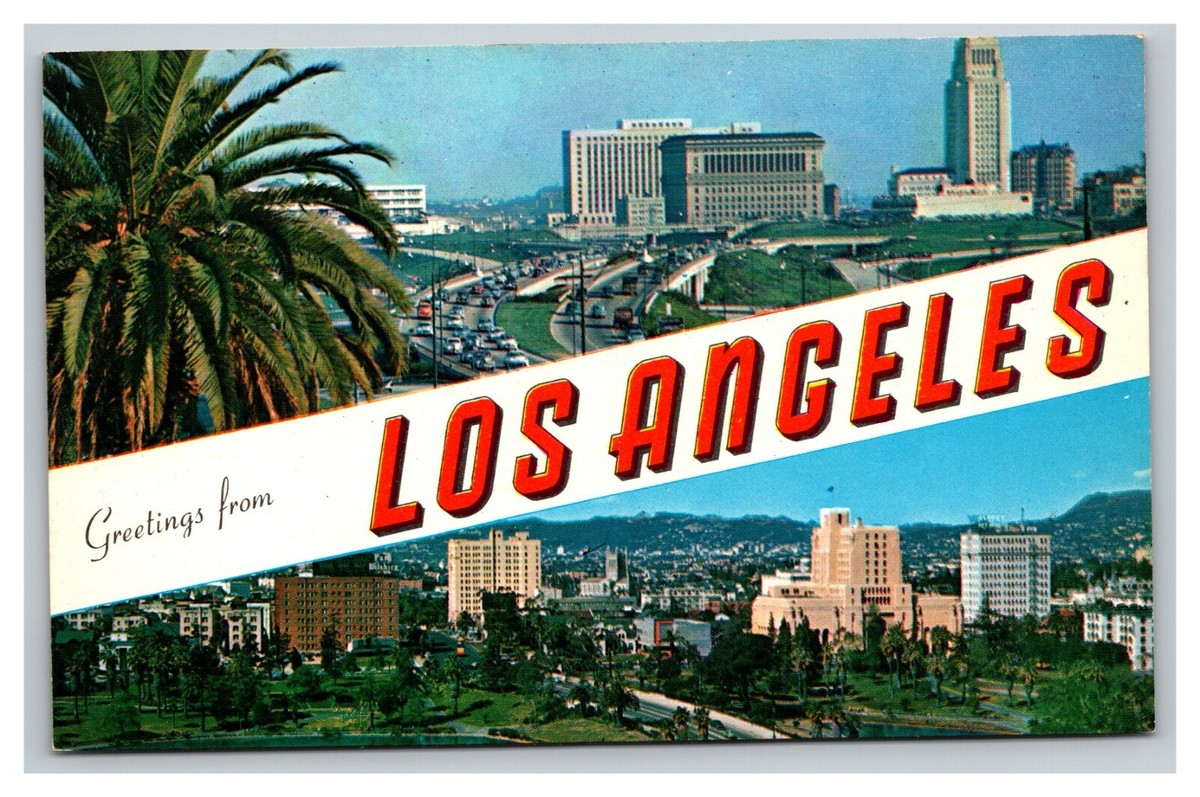 Los Angeles Vintage Postcards LAX Vintage Postcards 1960s The