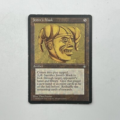 Magic The Gathering MTG Jester’s Mask - Ice Age - VG Authentic ...