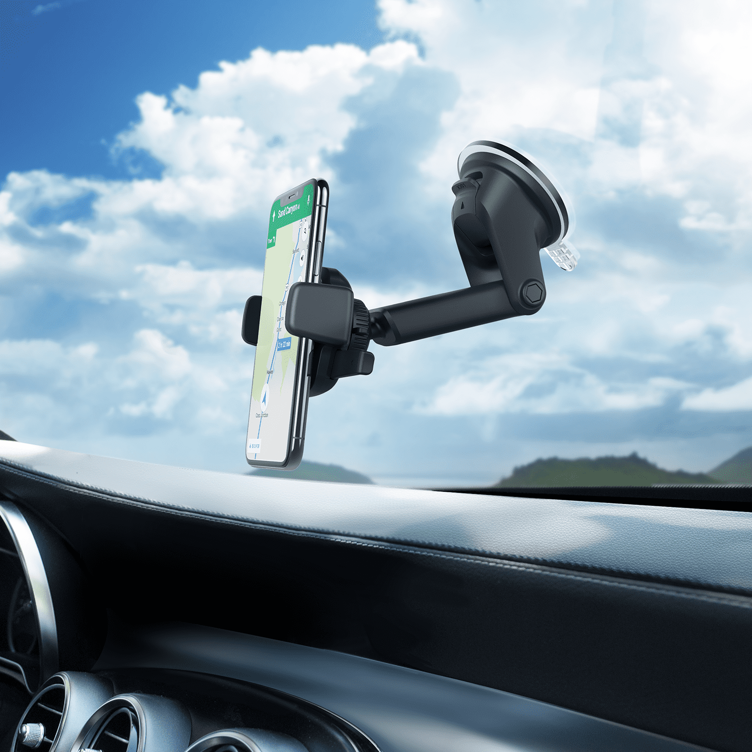 iOttie Easy One Touch Mini Dashboard & Windshield Car Mount Phone ...