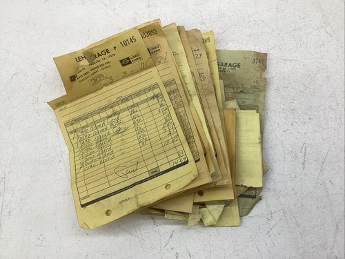 FORD PARTS COUNTER RECIPT LOT. 1974 1975 LEHMAN'S PALMYRA PA. 1970 BOSS ...