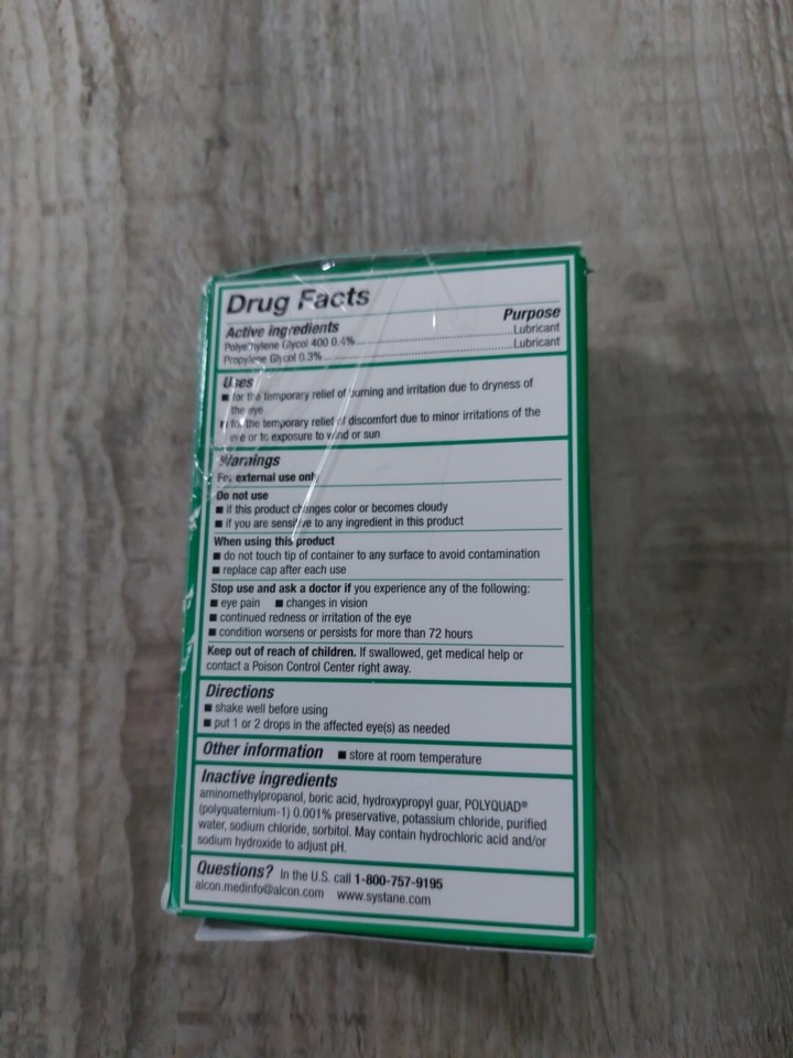 DMGED BOX SYSTANE ULTRA Alcon Lubricant Sterile Eye Drops Twin PK 10 mL ...
